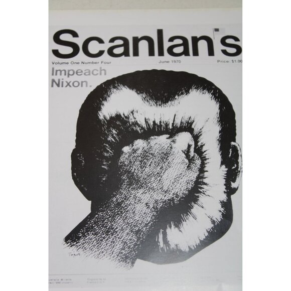 Art | 197 Scanlans Repro Magazine Cover Print 93148 Topor Impeach Nixon ...
